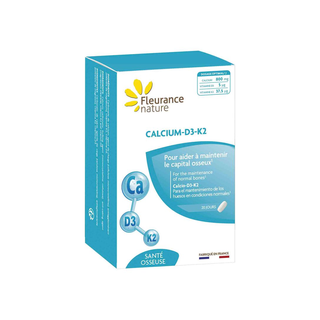 Calcium - D3 - K2, Complément alimentaire - Fleurance Nature