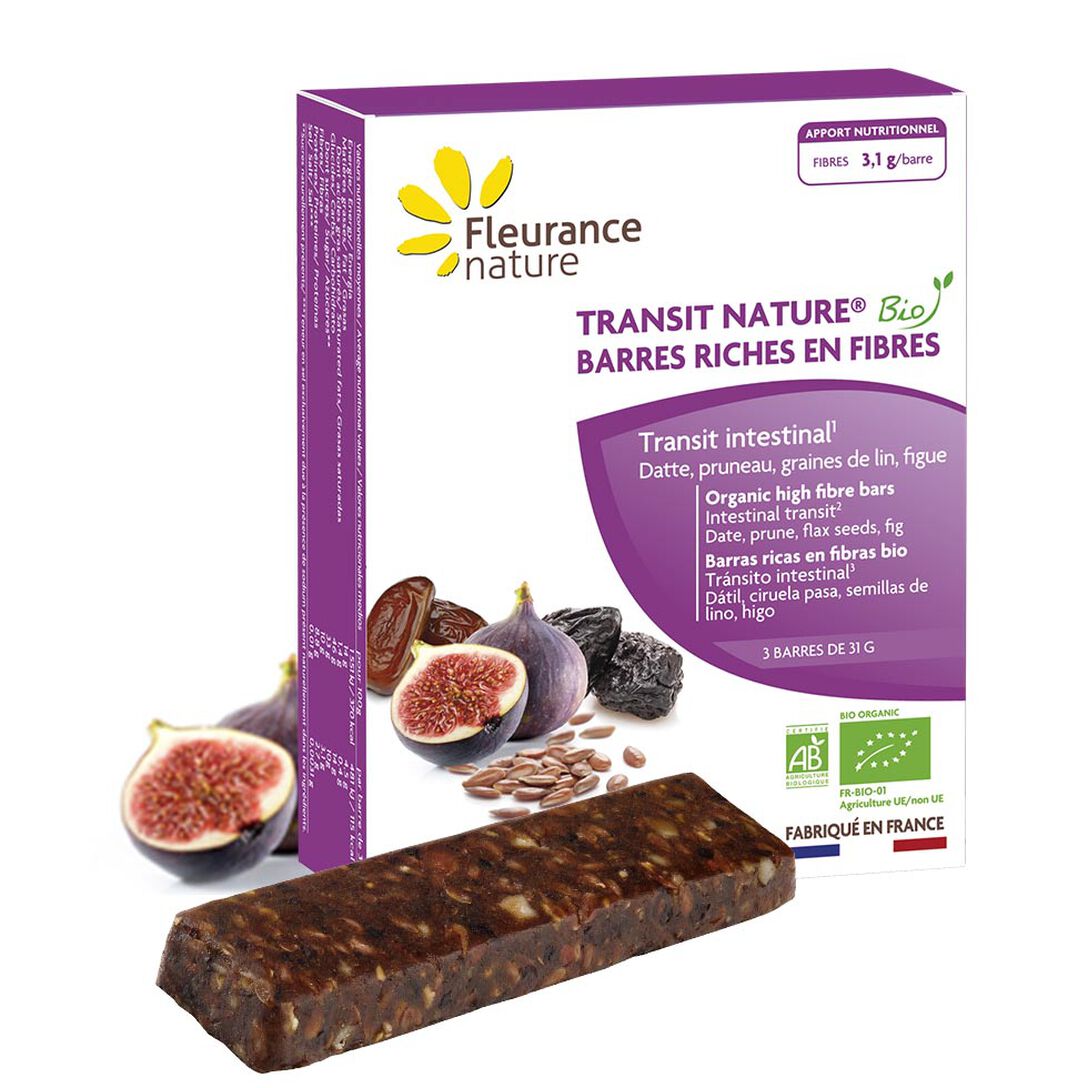 Transit Nature® Barres Riches en Fibres, complément alimentaire Bio ...